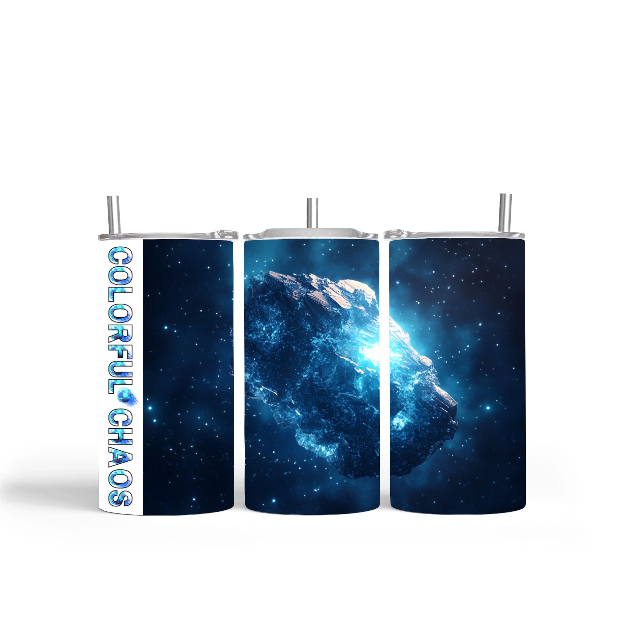 Colorful Chaos 12oz Tumbler - Space Rocks #1