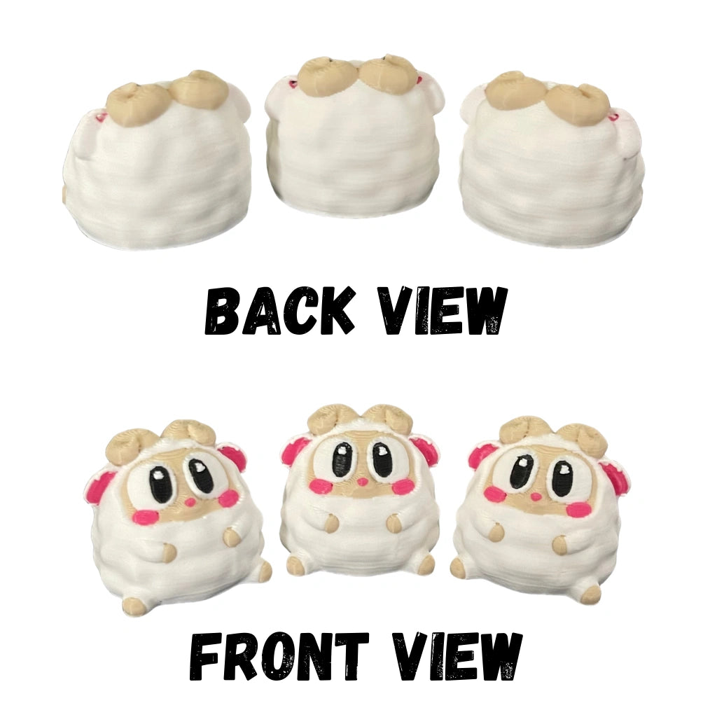 Chunky Sheep Figure/Keychain – Colorful Chaos